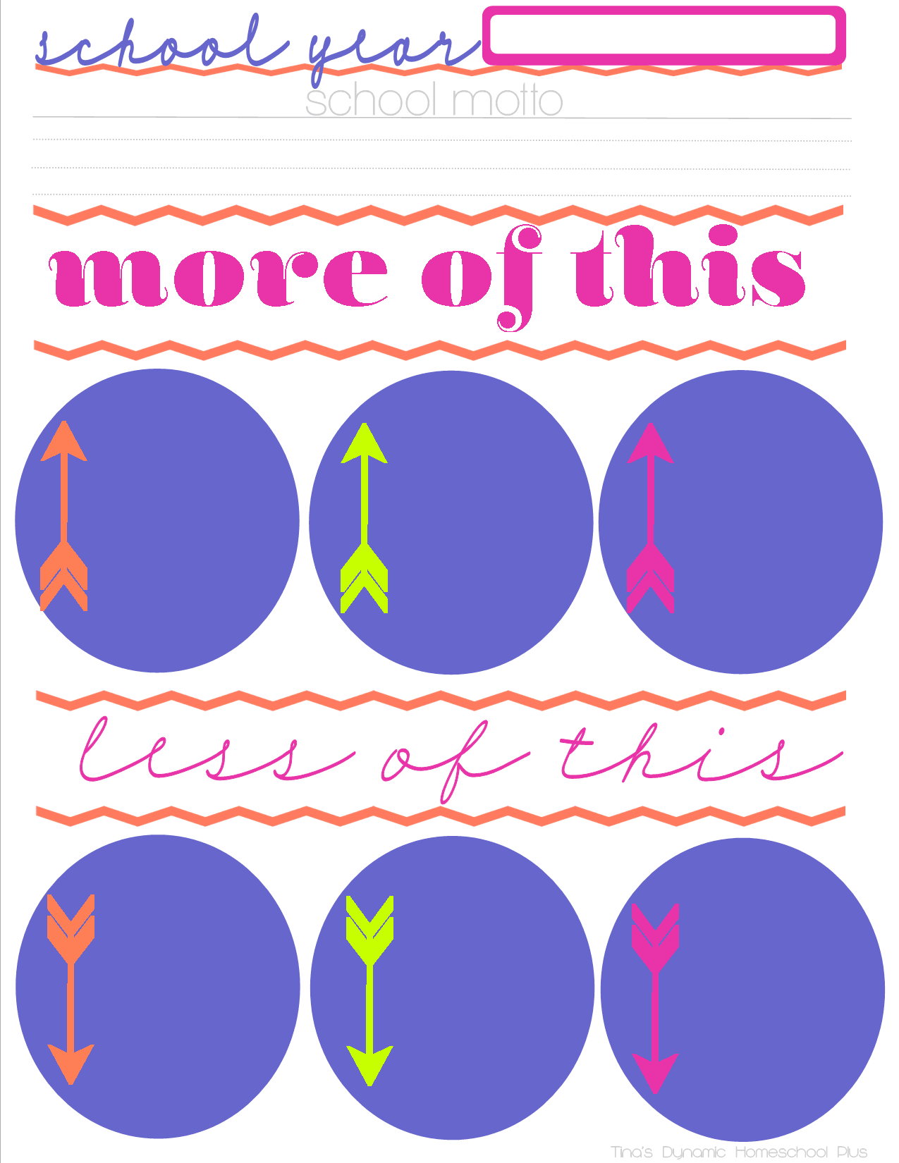 School Year Goals Form – 7 Step Homeschool Planner