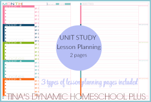 Ultimate Homeschool Unit Study Planner – Which Lesson Planning Pages to ...