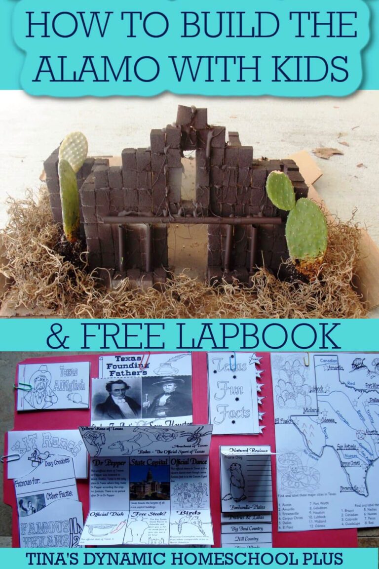 How to Build the Alamo With Kids And Free Texas Lapbook