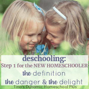 Deschooling: Step One for the New Homeschooler (the Definitions, the ...
