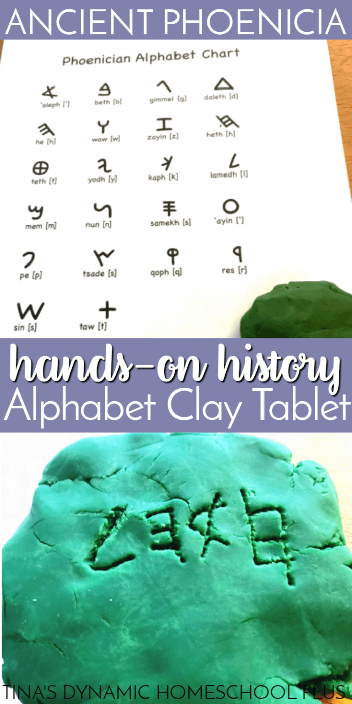 Hands-on Ancient Phoenicia: Alphabet Clay Tablet Craft