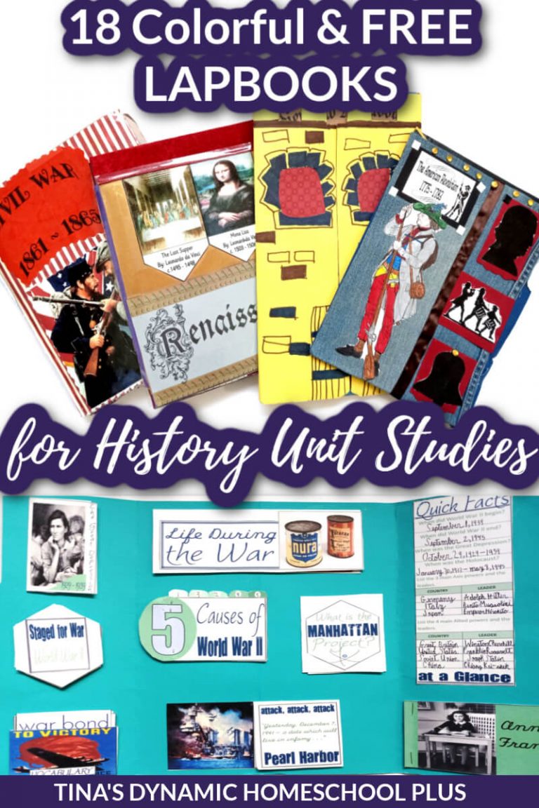 18 Colorful and Free Lapbooks for History Unit Studies
