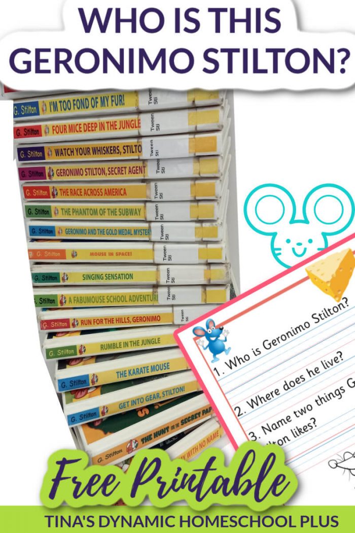 Easy and Fun Who Is Geronimo Stilton Rodent Notebooking Page