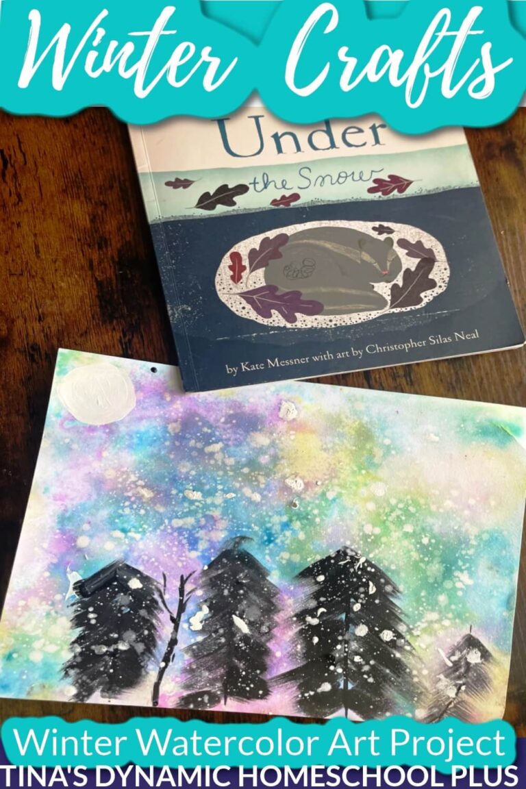Easy DIY Fun Salt Winter Watercolor Art Projects for Kids