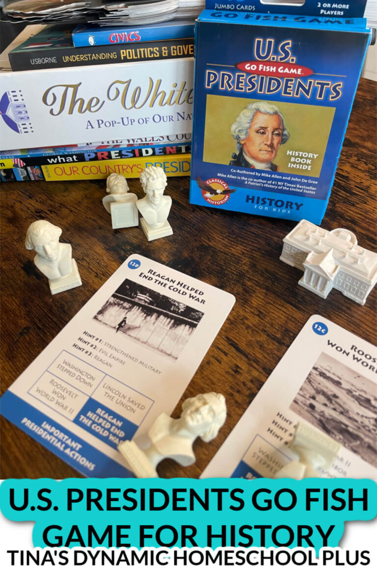 American History Game Fun U.S. President Go Fish Unit Study