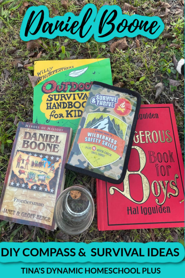 Daniel Boone Exploration DIY Easy Compass Activity and Survival Ideas