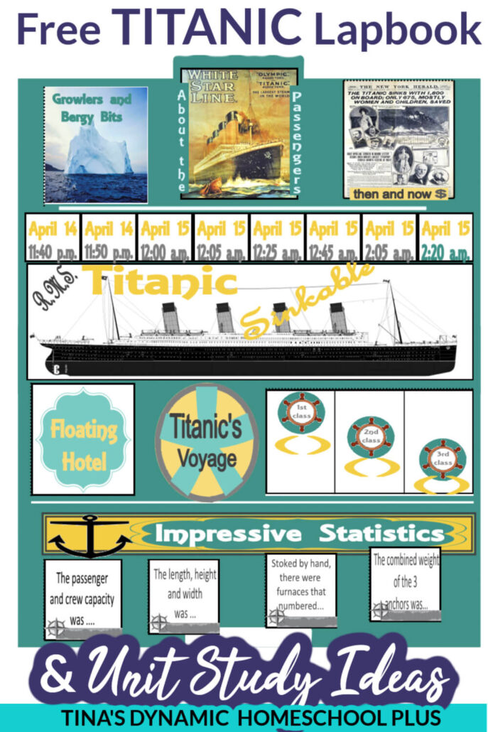 Free Titanic Lapbook And Fun Homeschool Unit Study Ideas Free Titanic Lapbook And Fun Homeschool Unit Study Ideas