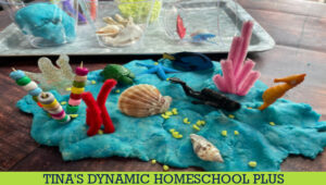Fun Hands-on Coral Reef Activities and Play Dough Invitation to Play