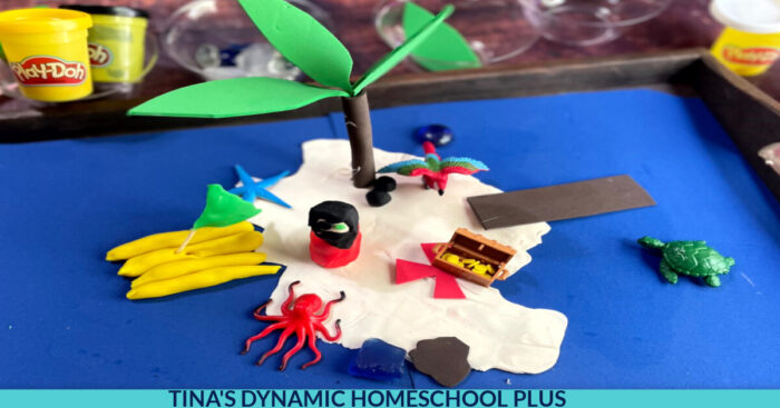 8 Pirate Play Doh Map Fun Ideas and Sensory Tray