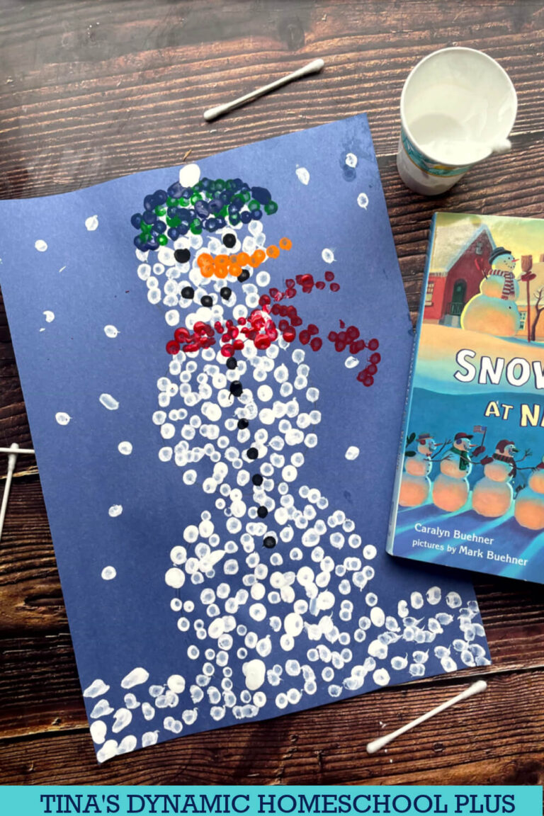 How to Make an Adorable Q Tip Painting Snowman - Tina's Dynamic ...