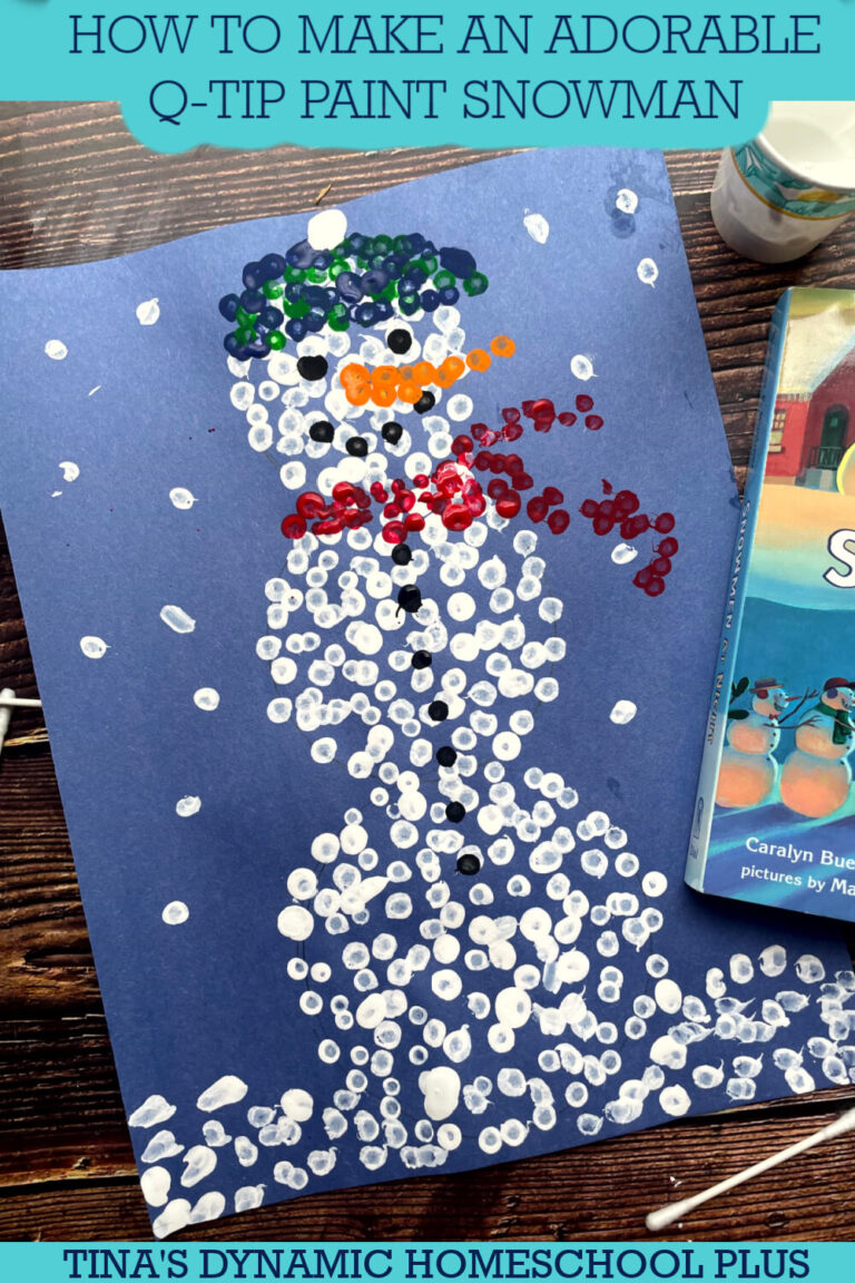 How to Make an Adorable Q Tip Painting Snowman - Tina's Dynamic ...