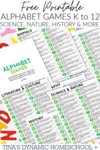DIY Games For Kids | Free K To 12 Alphabet Games