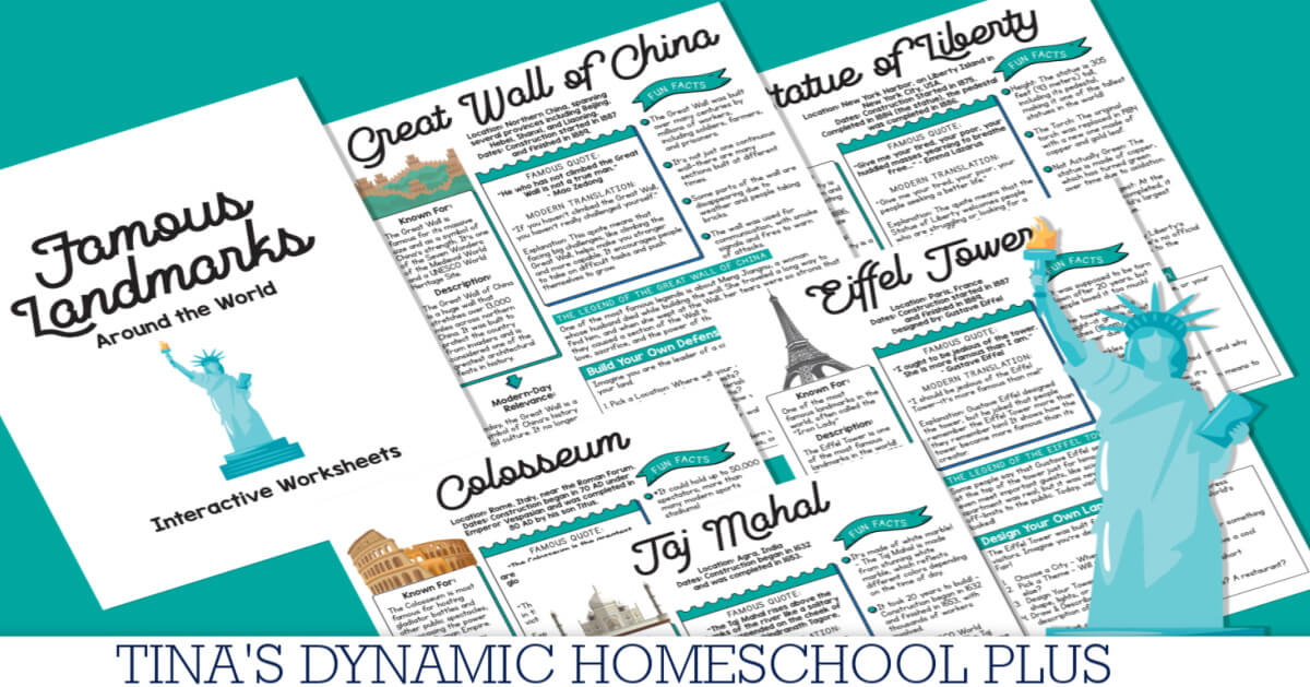 A Journey Through Famous National Landmarks: Download Your Free Printable