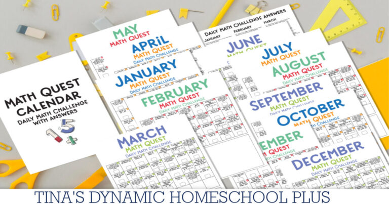 Daily Math Activity with the Free Math Quest Calendar