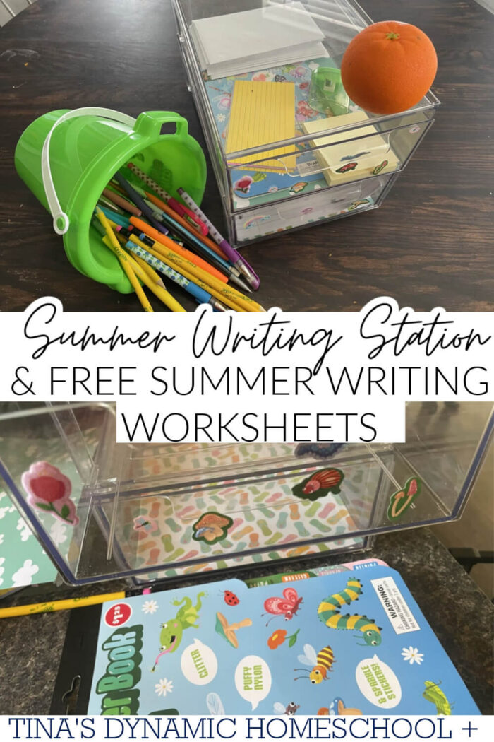 Free Summer Handwriting Worksheets & Setting Up A Writing Station