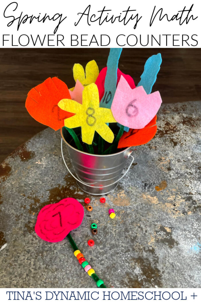 Fun Math Activities for Spring: How to Make Flower Bead Counters