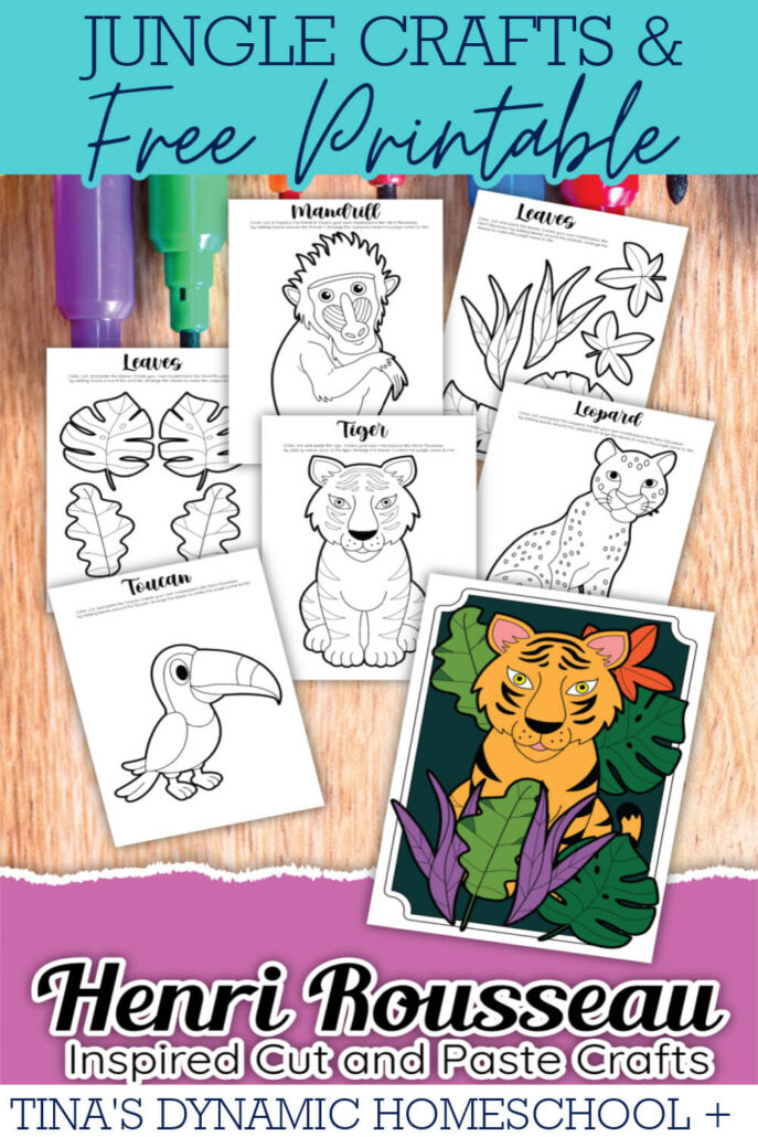 Easy Jungle Crafts | Free Henri Rousseau Inspired Craft Kids Love
