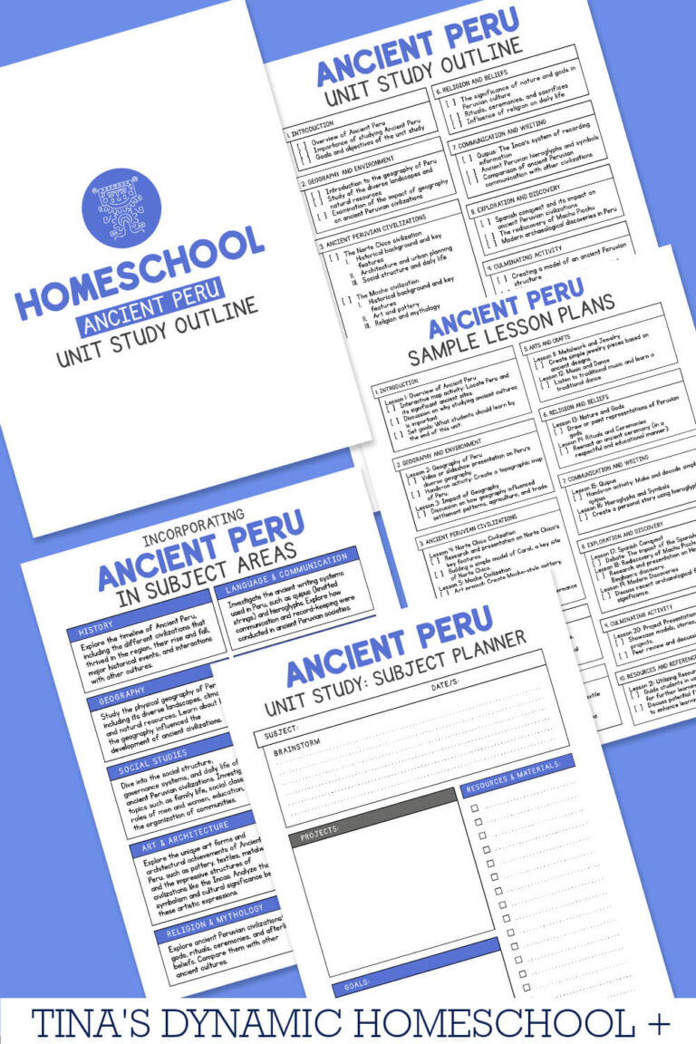 Learning Made Easy: Ancient Peru Unit Study Outline