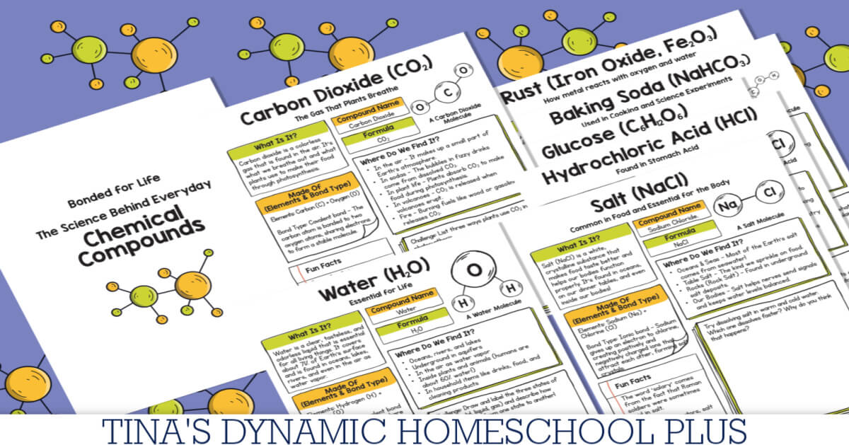 Chemistry Activities & Free Printable Science Behind Everyday Compounds