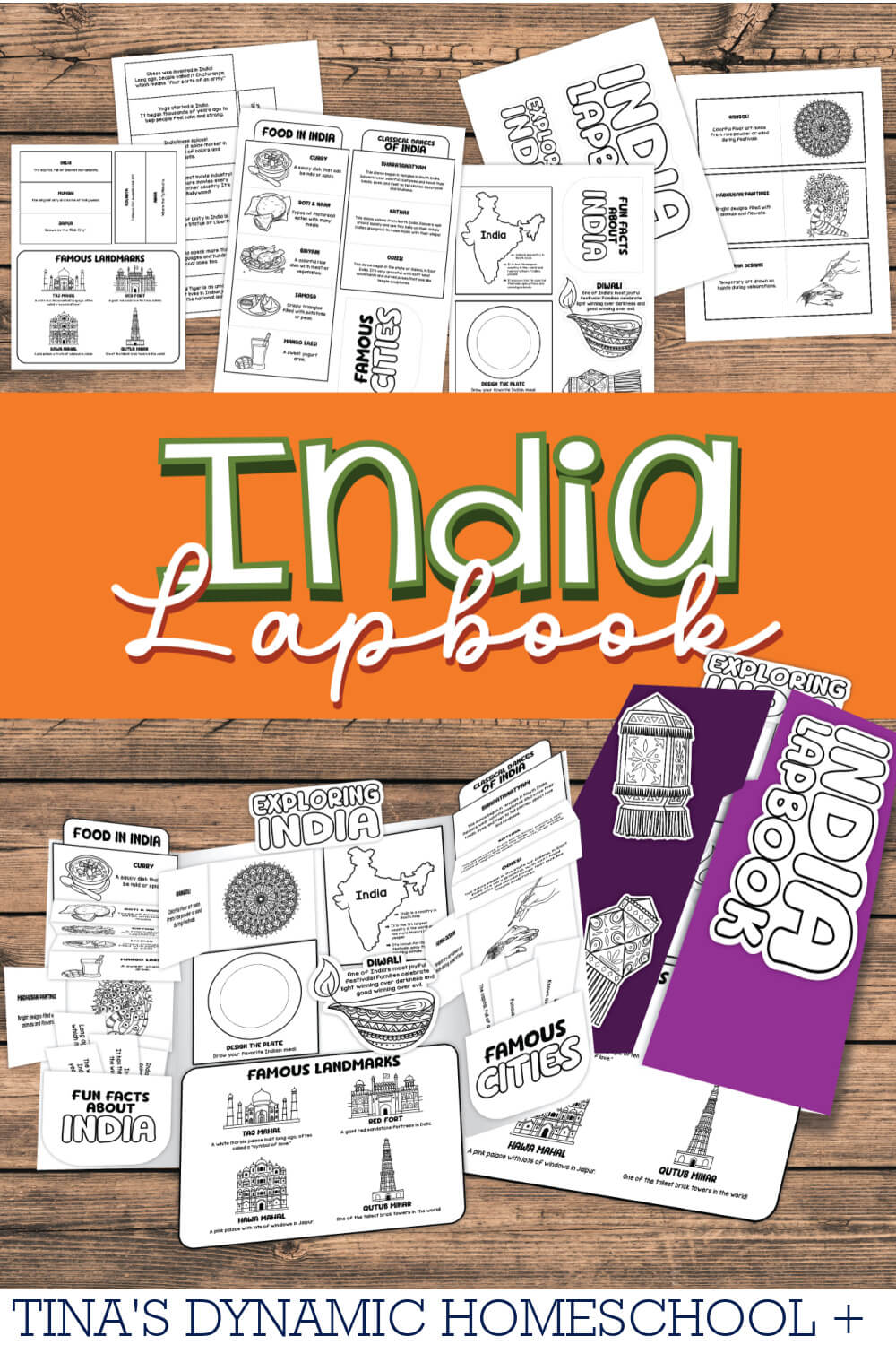 Free Lapbook India for Kids Who Love Hands-on History