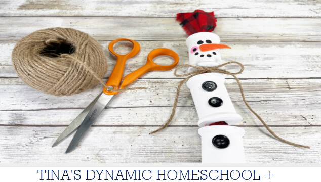 How To Build A Snowman Using Wooden Spools