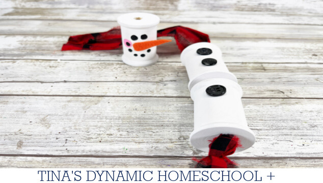 How To Build A Snowman Using Wooden Spools