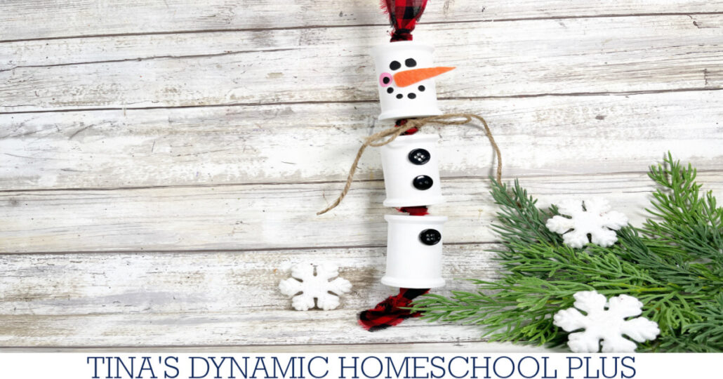 How To Build A Snowman Using Wooden Spools