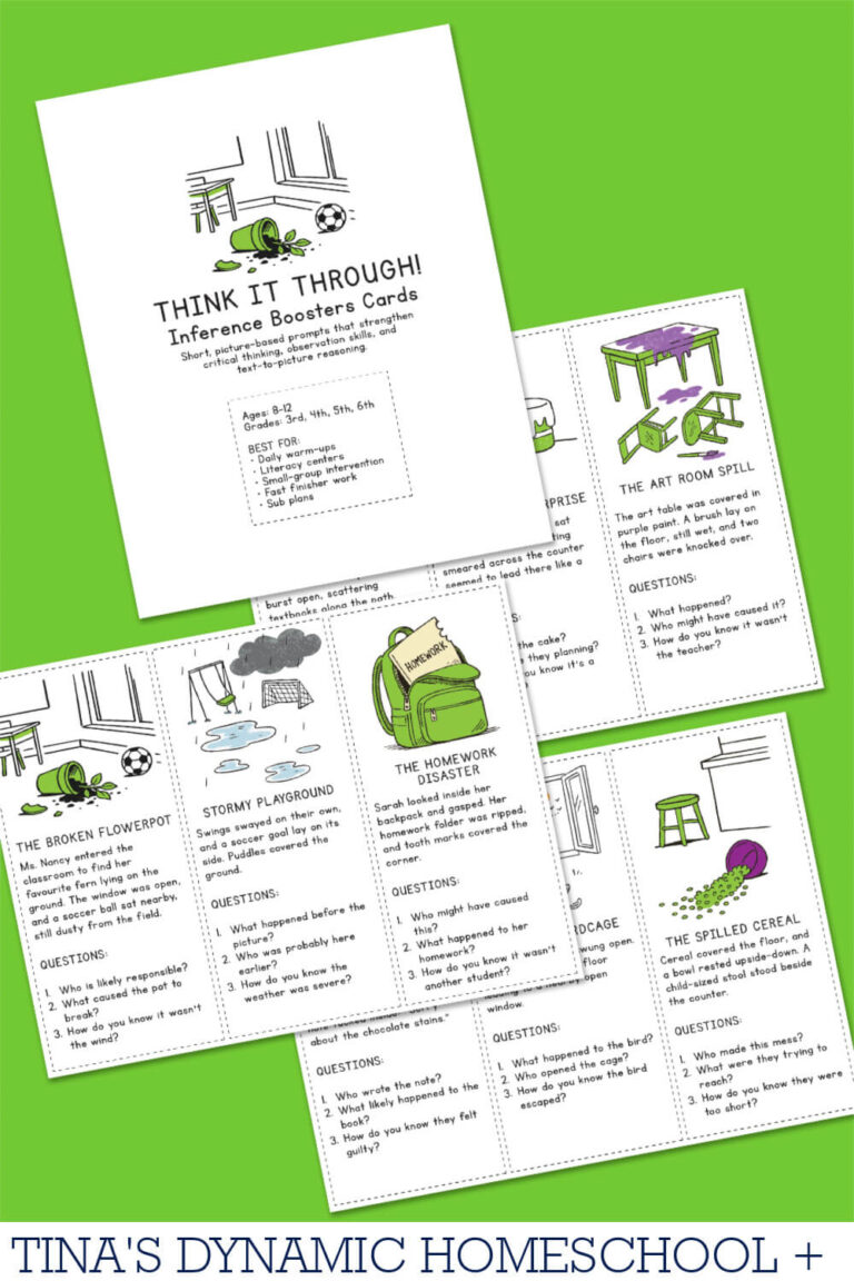 Awesome Features Of Critical Thinking & Free Elementary Inference Cards