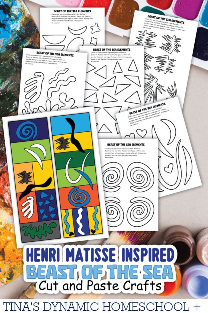 Free Beasts Of The Sea Henri Matisse Coloring Page
