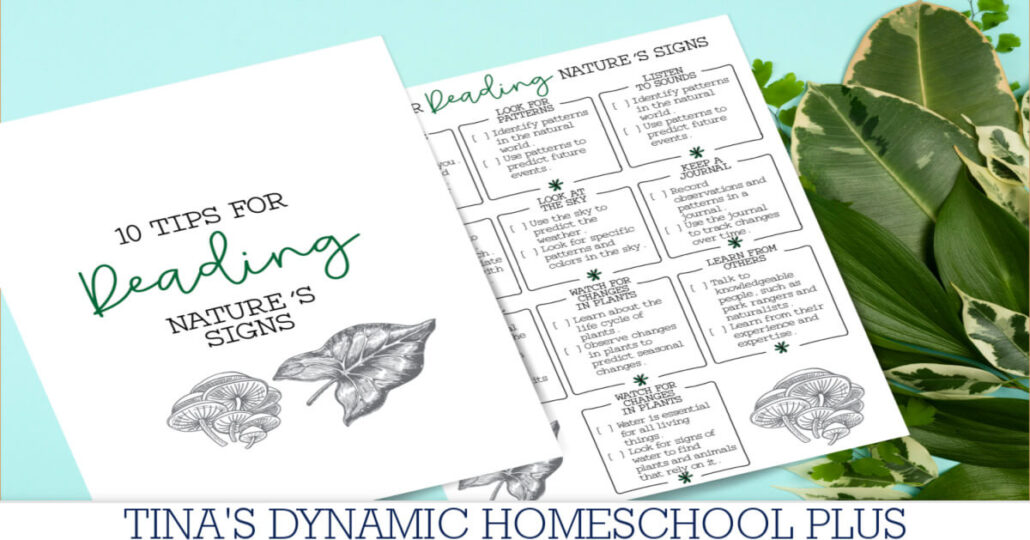 10 Easy Nature Tips for Reading Nature's Signs Freebie