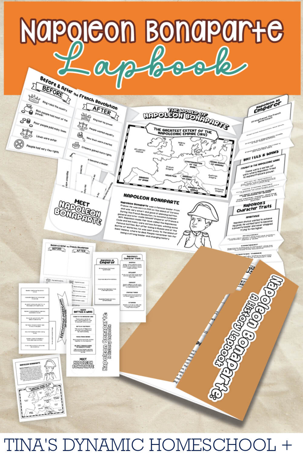 Free Lapbook Napoleon Bonaparte for Kids Who Love Hands-on History