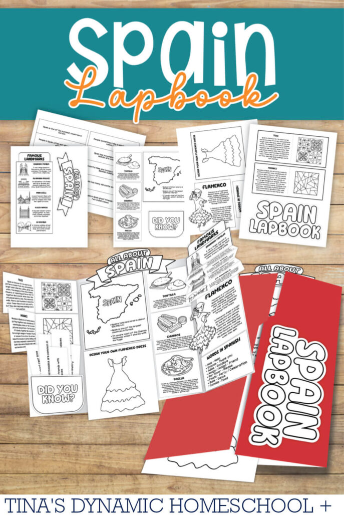Free Spain Lapbook for Kids Who Love Hands-on History