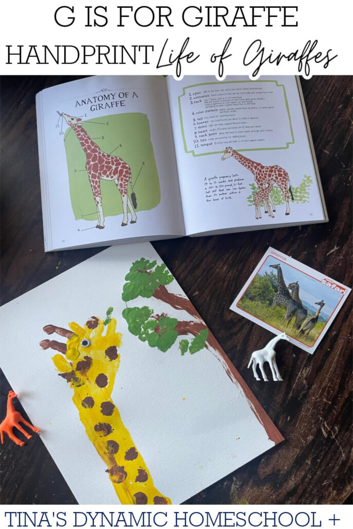 G Is For Giraffe Handprint | Awesome Life Of Giraffes