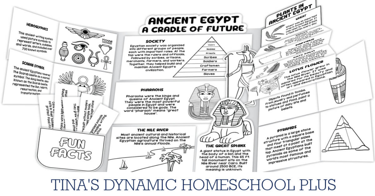 Free Ancient Egypt Lapbook For Kids Who Love Hands-on History